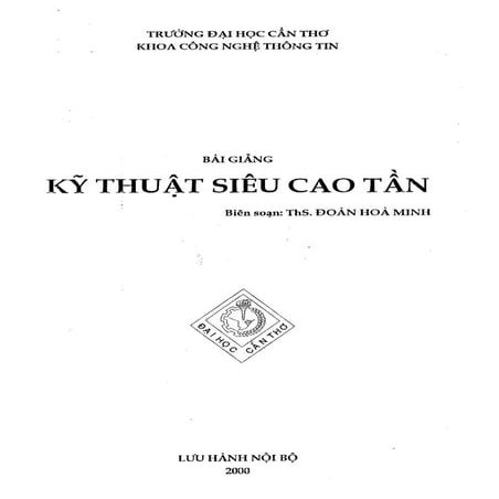 Bài giảng kỹ thuật siêu cao tần - Trường ĐH Cần Thơ.pdf