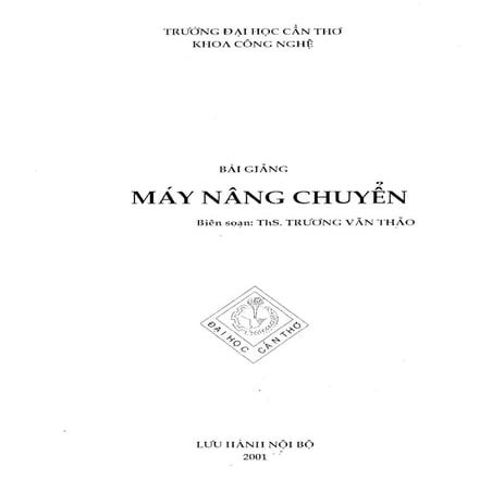 Bài giảng máy nâng chuyển, Trương Văn Thảo.pdf