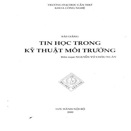 Bài giảng tin học trong kỹ thuật môi trường.pdf