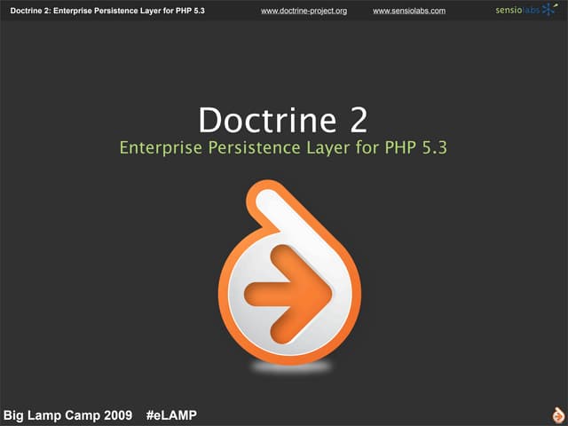 Doctrine 2 Enterprise Persistence Layer For Php Ppt