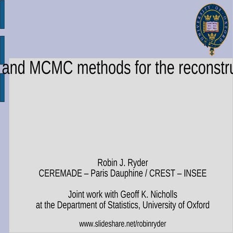 Phylogenetic models and MCMC methods for the reconstruction of language history | PPT