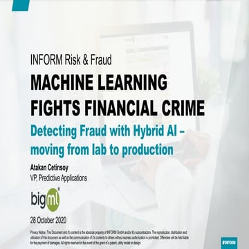 Webinar: Machine Learning Fights Financial Crime | PPT