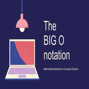 Big-O Notation Webinar | PPT