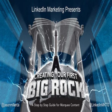 Live Webinar: Creating Your First Big Rock Content | PPTX