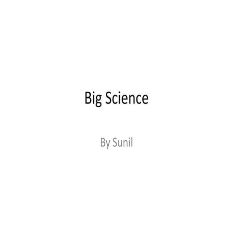 Big science | PPT