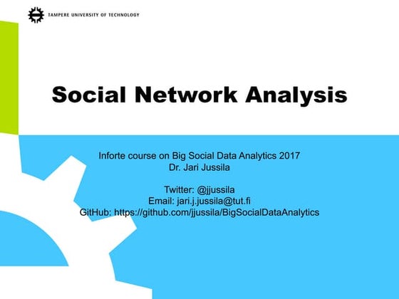 Social Network Analytics (SNA) | PPT