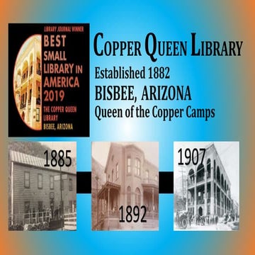 Big Talk From Small Libraries 2020: Copper Queen Library: Best Small ...