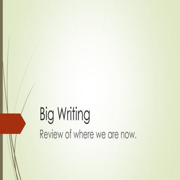 Big writing power point | PPTX