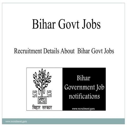 Bihar govt jobs | PPT