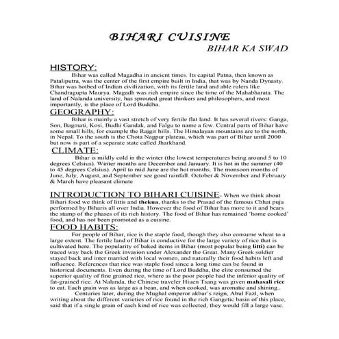 Bihari Culture | PPTX