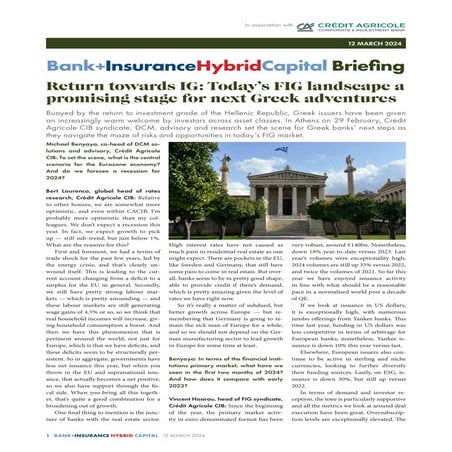 BIHC Briefing Greece March 2024, with Crédit Agricole CIB | PDF