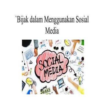 Bijak bersosmed | PPTX