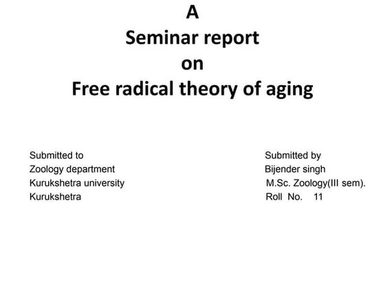 Mechanisim and generation of free radicals | PPT