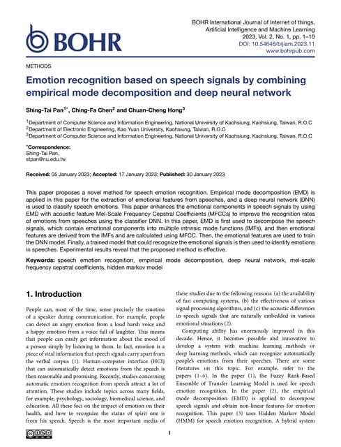 Speech emotion recognition with light gradient boosting decision trees machine | PDF