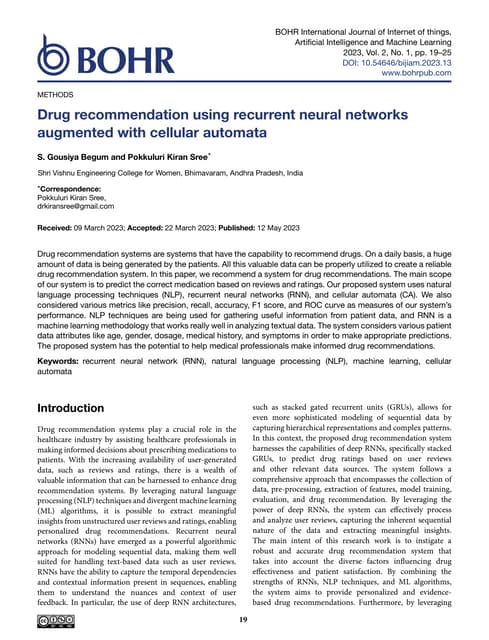 System for Recommending Drugs Based on Machine Learning Sentiment Analysis of Drug Reviews | PDF ...