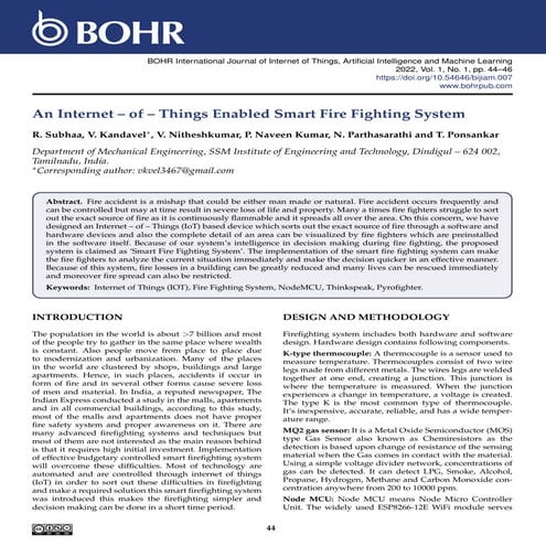 Applications of artificial intelligence in indoor fire prevention and ...