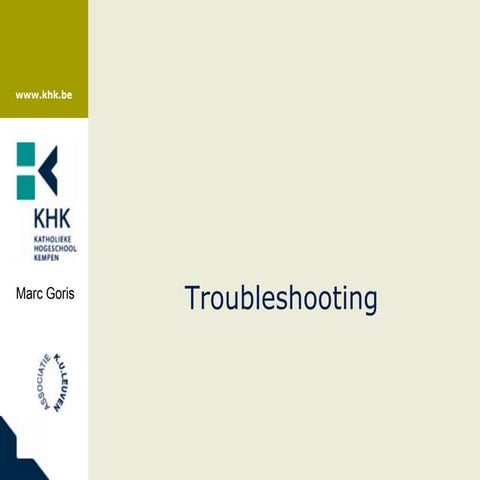 CC1 - Bijlage 2 troubleshooting | PPTX