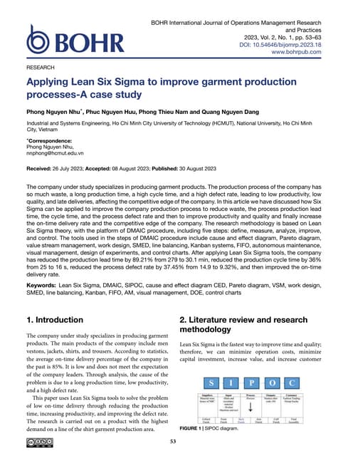 Six Sigma Case Study | PPS