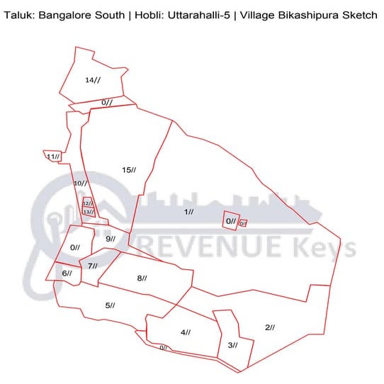 Bikashipura-Survey-Sketch | Revenue Keys | PDF