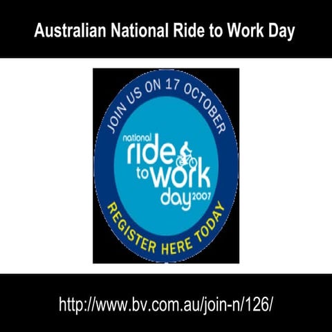Bike To Work Slides | PPT