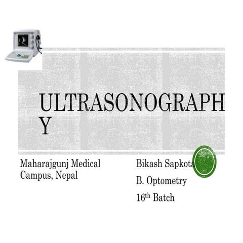 Ocular Ultrasonography/ Ophthalmic Ultrasonography (Ocular USG ...