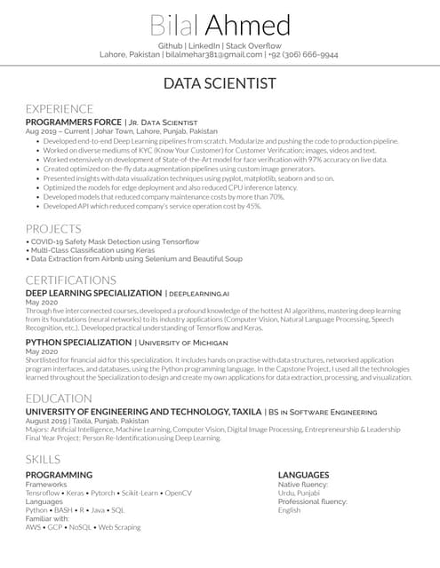 Deepanshu Mandal Resume | PDF | Programming Languages | Computing