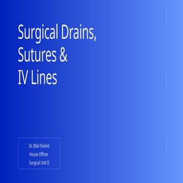 Surgical drains | PPTX