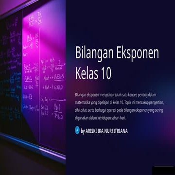 Bilangan-Eksponen-Kelas-10 matematika tkj | PPTX