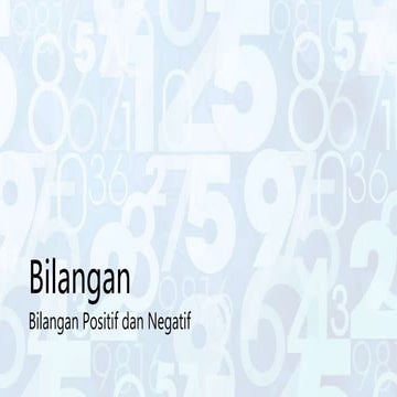 Bilangan bulat kelas 7 kurikulum merdeka | PPTX
