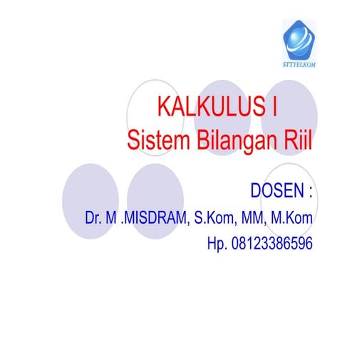 materi perkuliahan kalkulus teknik informatika | PPT