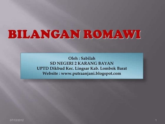 7. bilangan romawi | PPT
