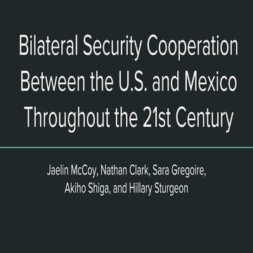 Bilateral Cooperation | PPT