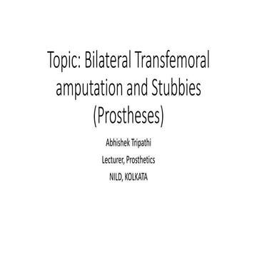 PROSTHETIC MANAGEMENT OF TRANSTIBIAL AMPUTATION AND ITS BIOMECHANICS | PDF