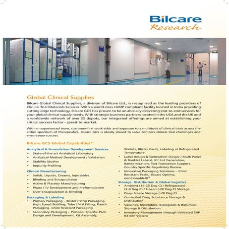 Bilcare gcs leaflet | PDF