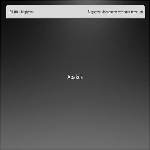 Bilgisayar Donanim ve Yaziliminin Temelleri | PPT