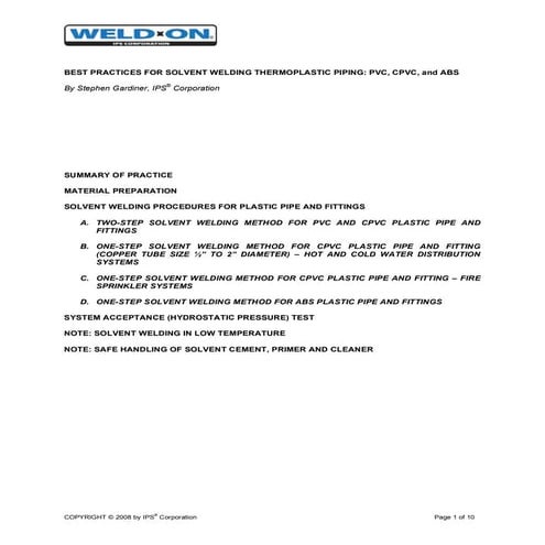 Bil Godwin #2 Working with PVC Best PracticesThermoplastic Jan 27 Wed | PDF