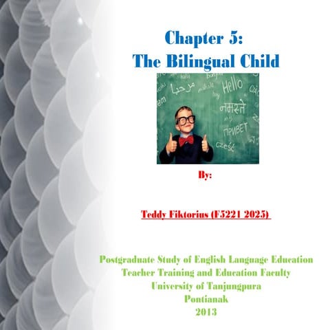 Bilingual child | PPT