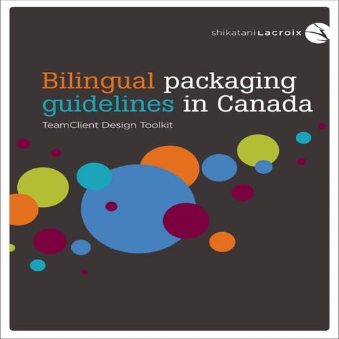 Bilingual packaging guidelines in Canada | PDF