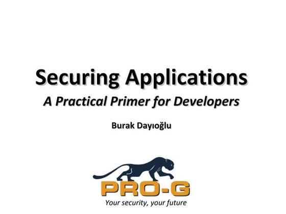 Web Application Security 101 - 06 Authentication | PPT