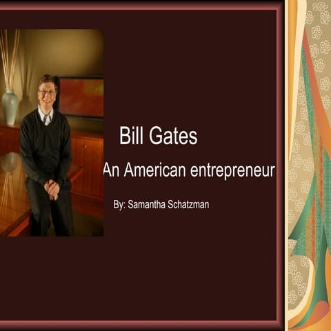 A Famous Person Bill Gates | PPT