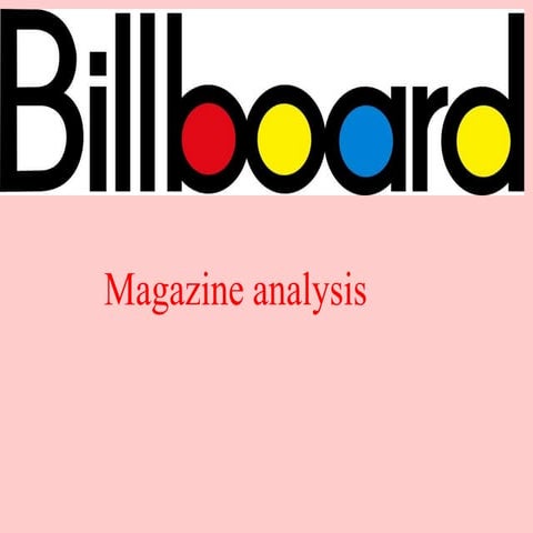 Billboard magazine research | PPTX
