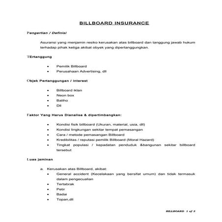 Billboard insurance.. | DOC
