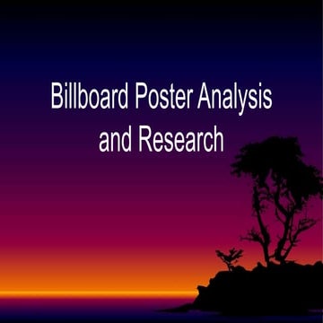 Billboard poster analysis and research | PPT