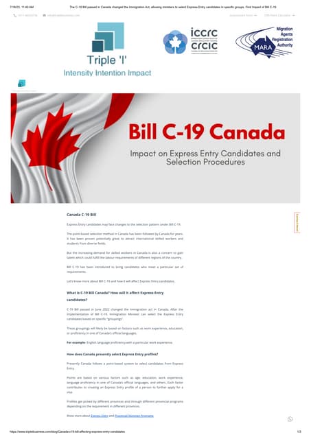 New Federal Immigration Pathway 2023 Canada | PDF