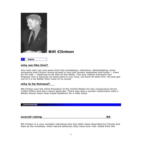 Bill clinton | PPTX