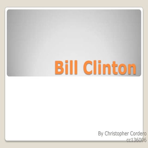 Bill clinton | PPT