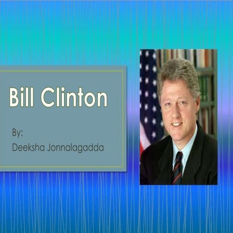 Bill clinton | PPTX