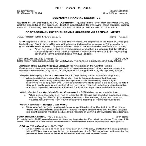 Bill Coole Resume Ver C | DOC
