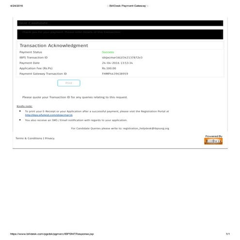 Bill_desk payment gateway __ | PDF