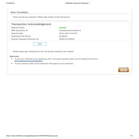 Bill_desk payment gateway __ | PDF